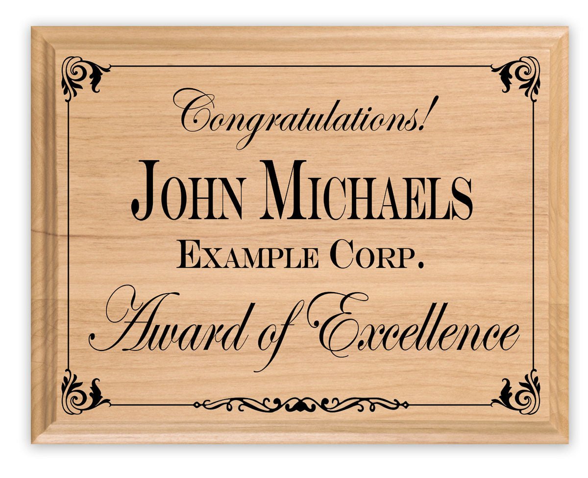 Congratulations Award Plaque – Personalized Employee Gift – Broad Bay ...