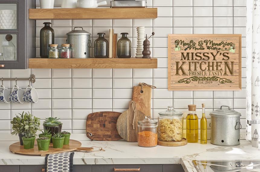 PERSONALIZED Kitchen Sign With Name for Great Cooks Mom Dad Grandma Gr ...